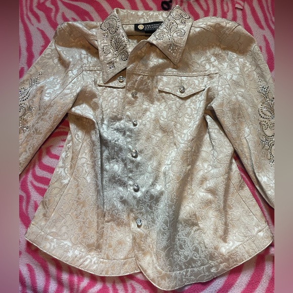Christine Alexander | Jackets & Coats | Alt Y2k Bedazzled Jacket | Poshmark